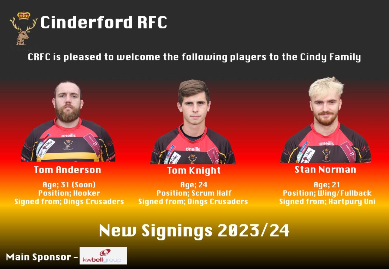 New arrivals at Cinderford for the 2023-24 season - Cinderford RFC