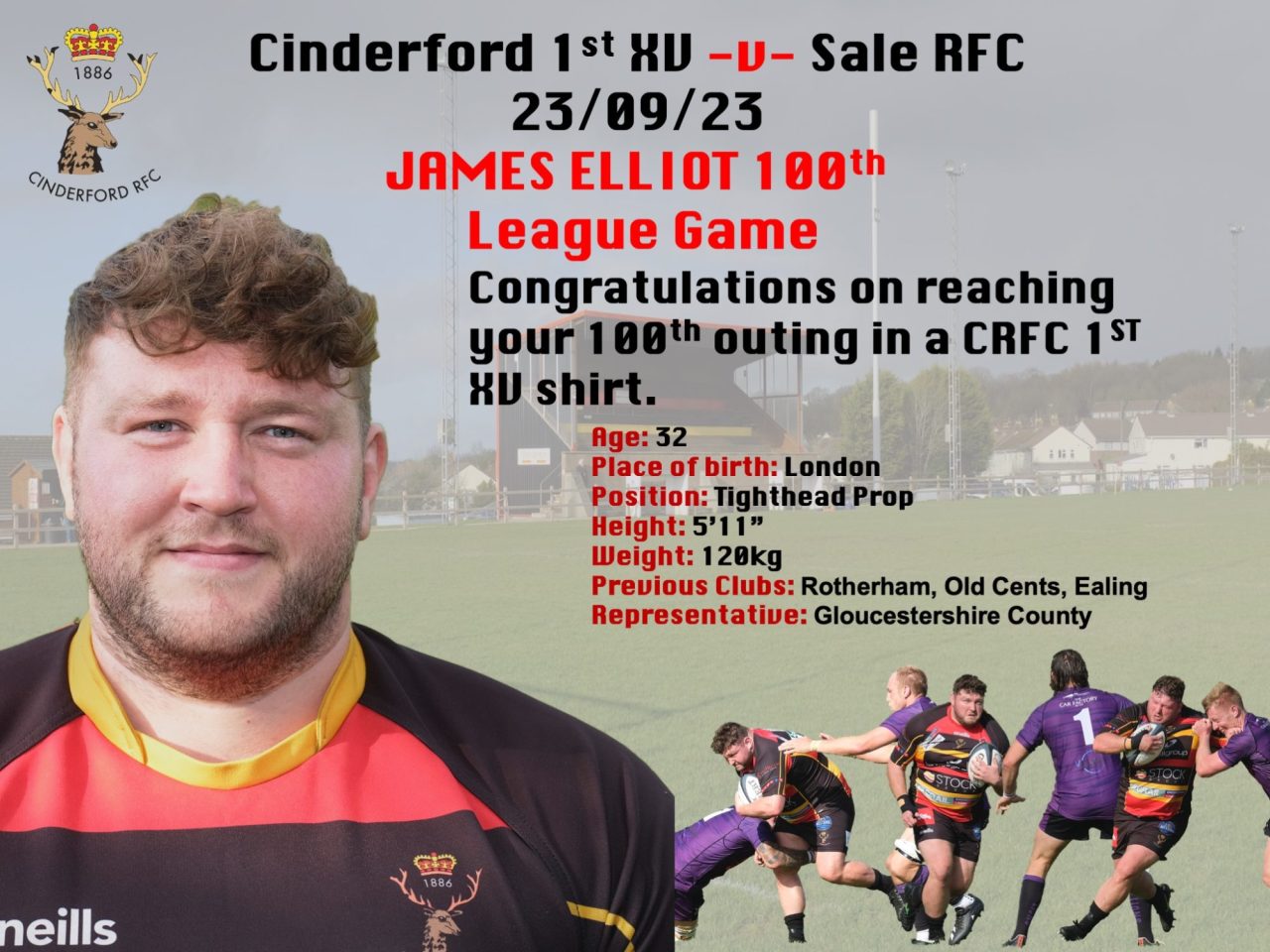 James Elliot reaches 100 appearance milestone - Cinderford RFC